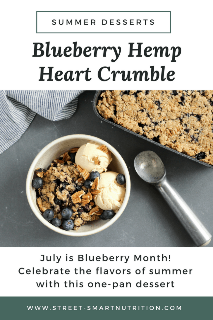 Blueberry Crumble with Hemp Hearts | Street Smart Nutrition