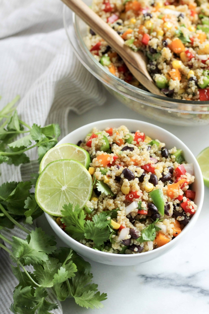 Confetti Quinoa Salad with Cumin-Lime Dressing | Street Smart Nutrition