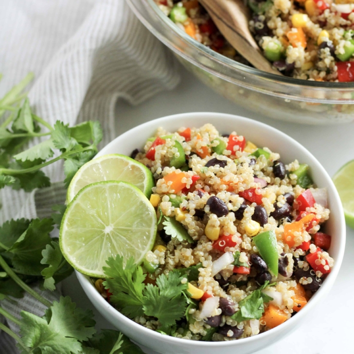 Confetti Quinoa Salad with Cumin-Lime Dressing | Street Smart Nutrition