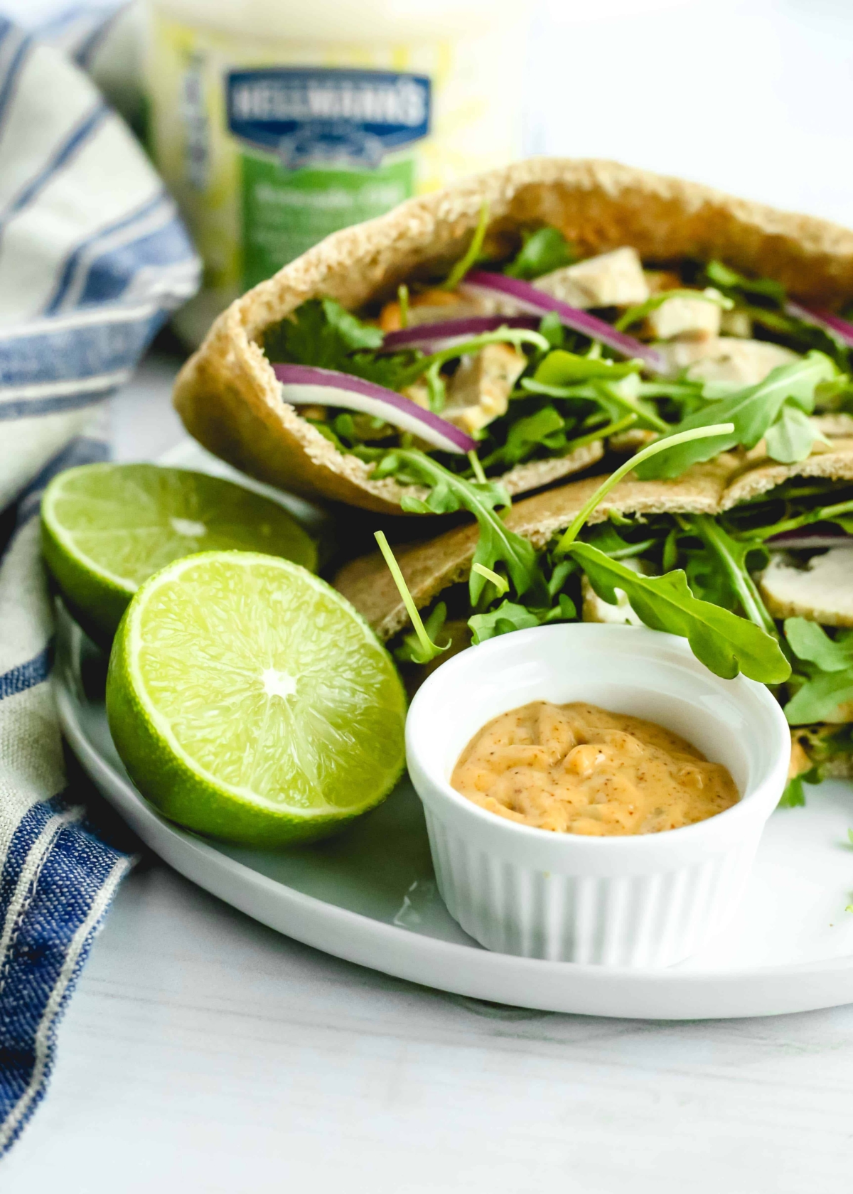 Grilled Chicken Pitas with Chipotle-Garlic Aioli Sauce | Memorial Day ...