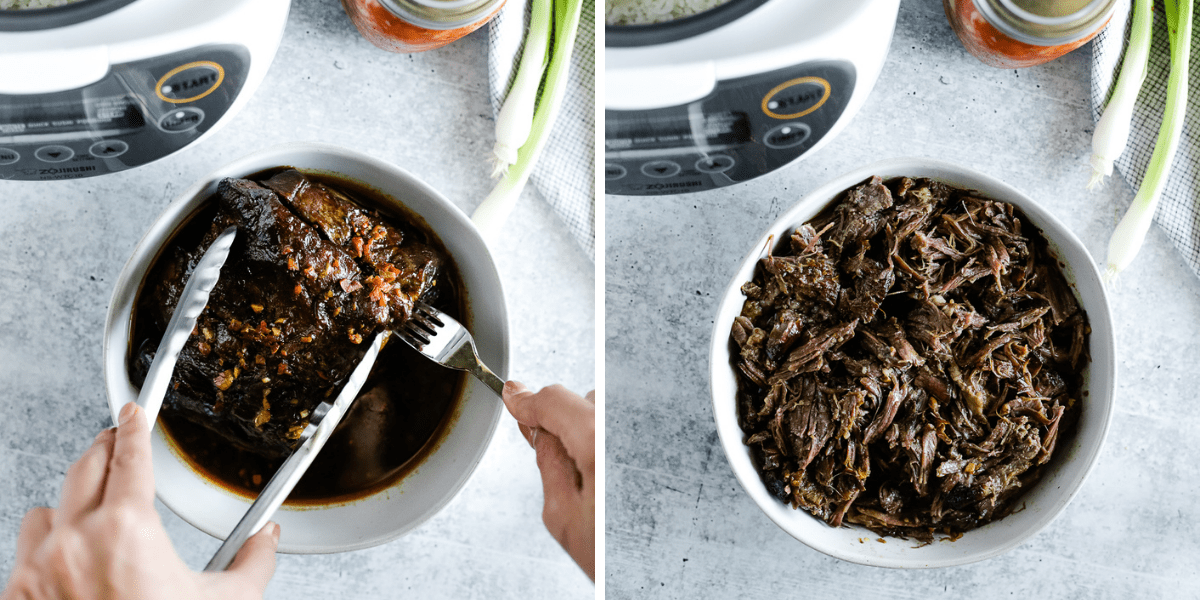 Slow Cooker Korean Beef and Rice Bowls for National Rice Month