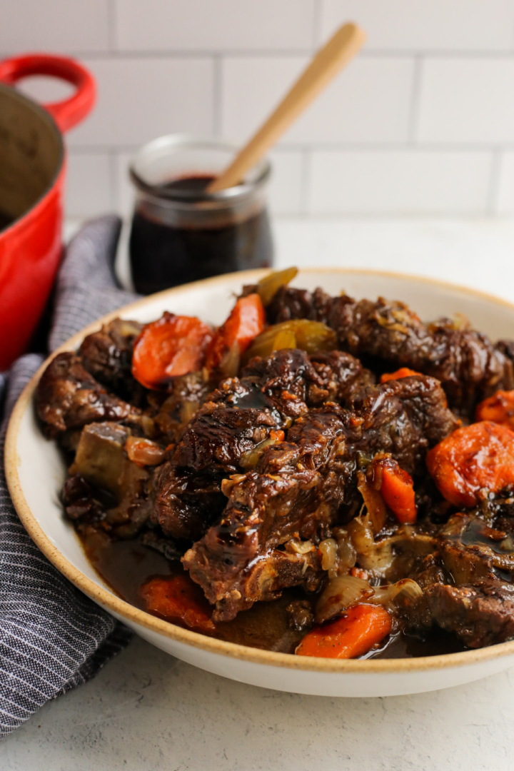 Braised Beef Neck Bones with Chinese Five Spice and Rice