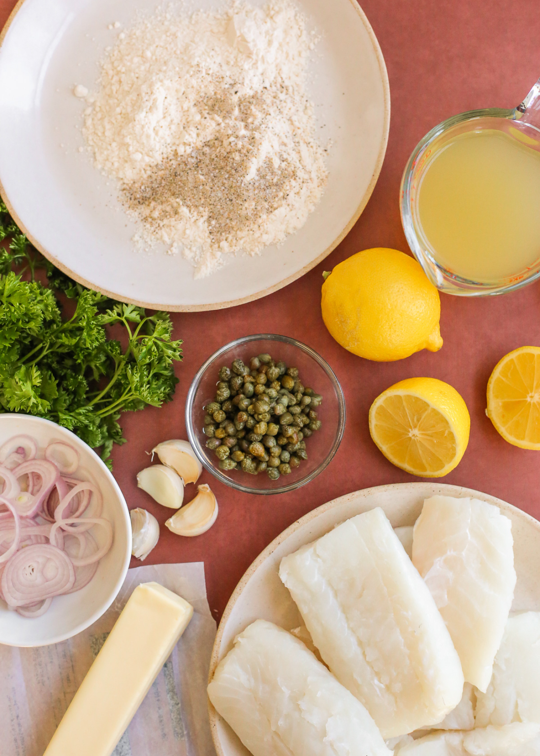Cod Piccata with Angel Hair Pasta (Easy Fish Recipe)