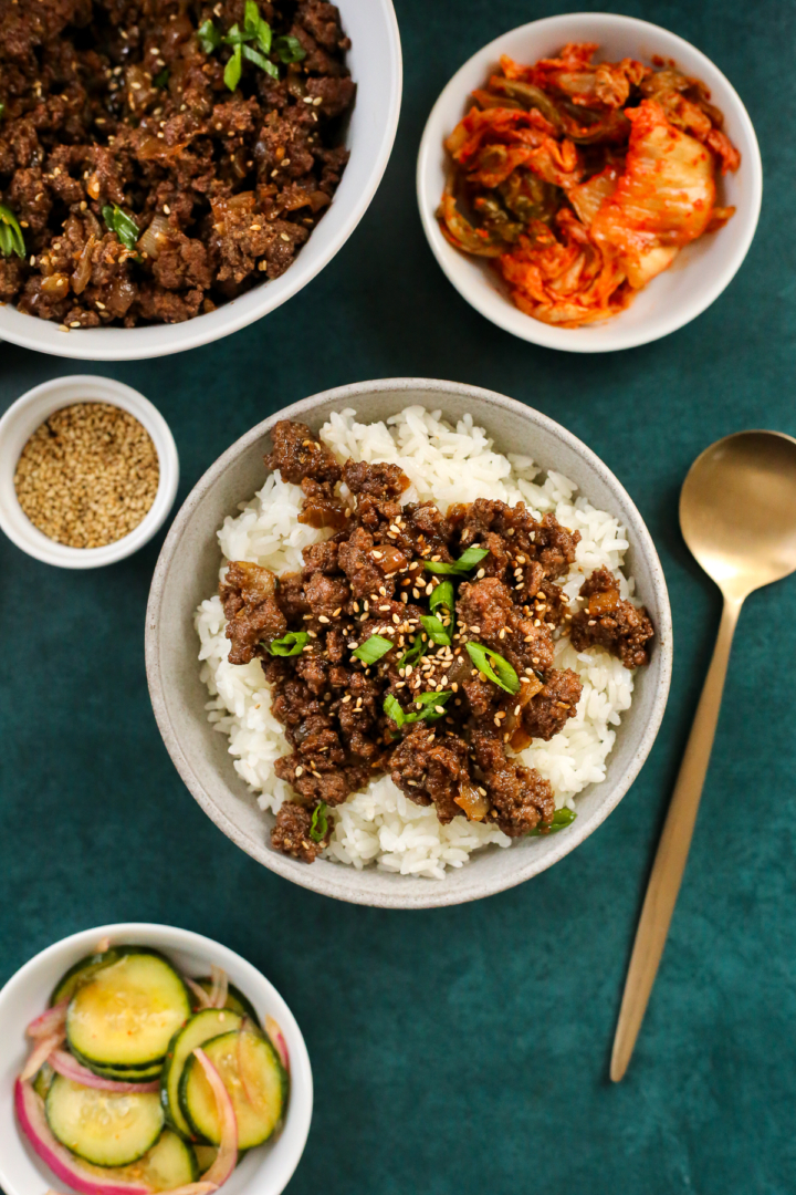 Ground Beef Bulgogi Bowls: Easy Korean Recipe