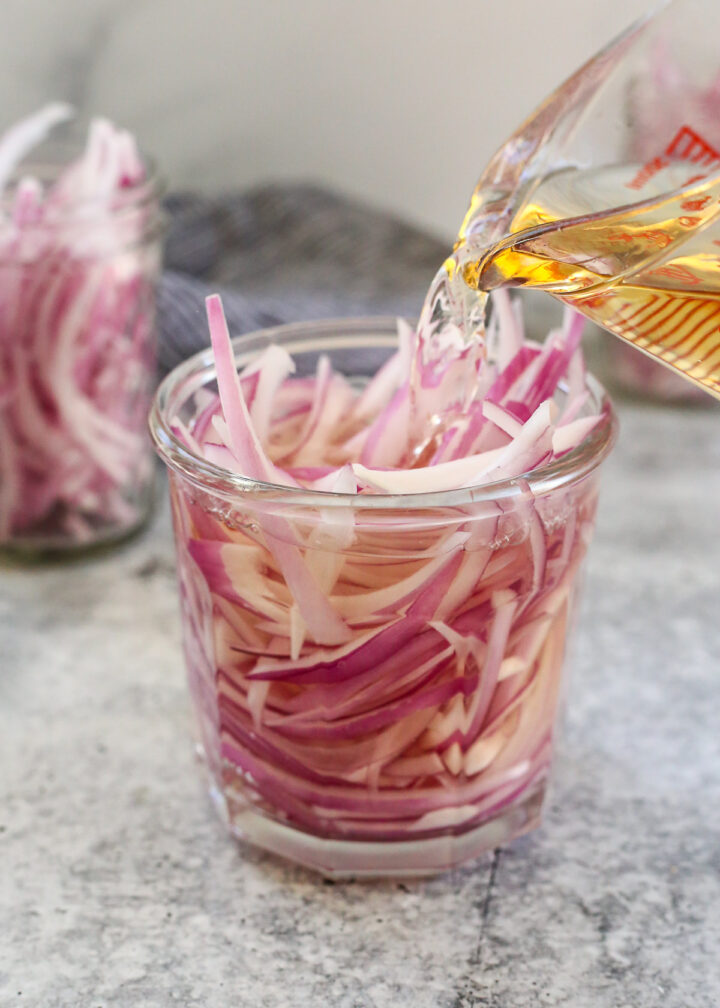 Easy 5-Ingredient Quick Pickled Red Onions - Street Smart Nutrition