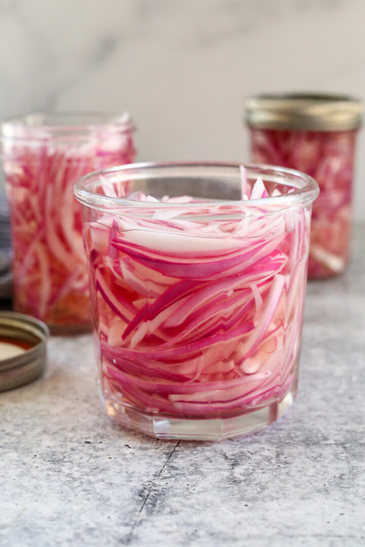 Easy 5-Ingredient Quick Pickled Red Onions - Street Smart Nutrition
