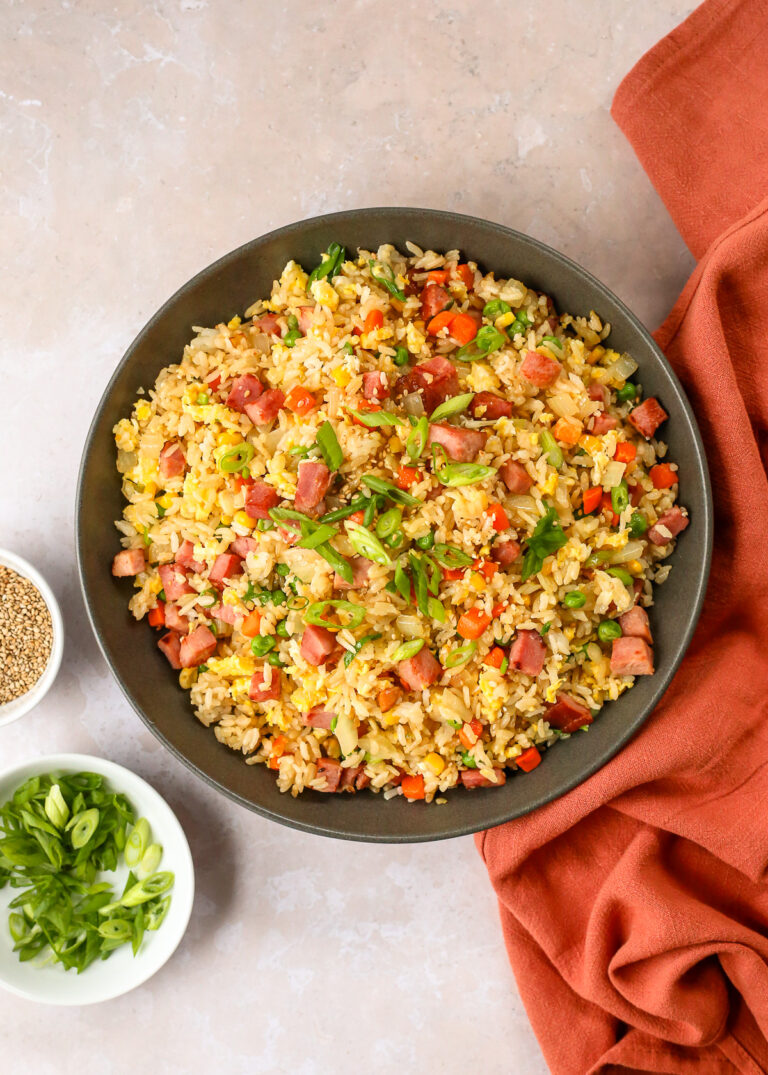 Ham Fried Rice (Easy Leftover Ham Recipe)