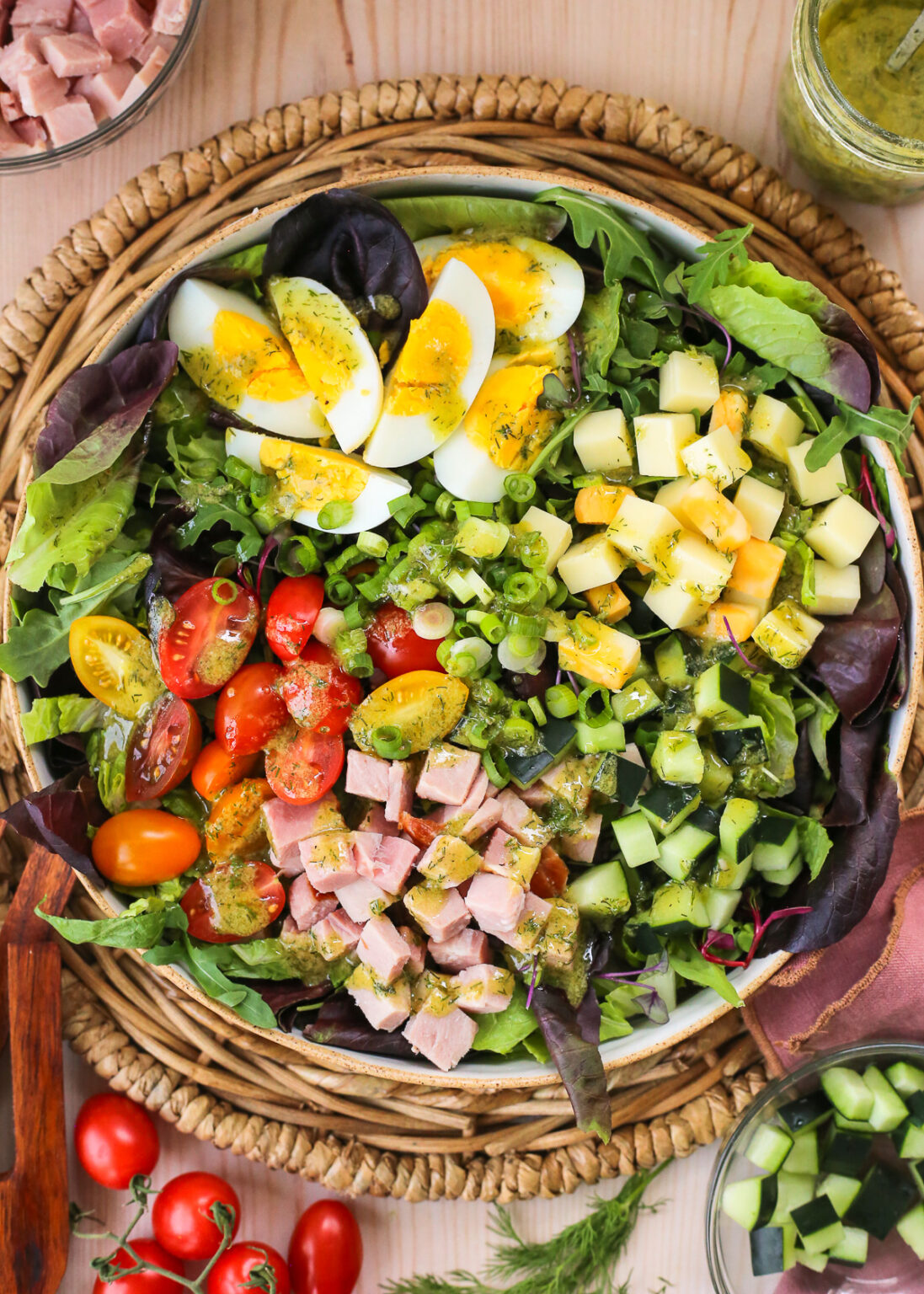 Chef's Salad Recipe with Leftover Ham